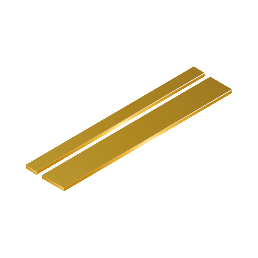 Flad messing, Damstahl