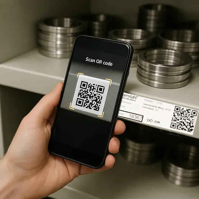 Instant reordering with QR labels | Damstahl inventory simplified